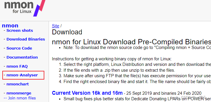 Linux性能监控命令_nmon 安装与使用_nmon命令-CSDN博客