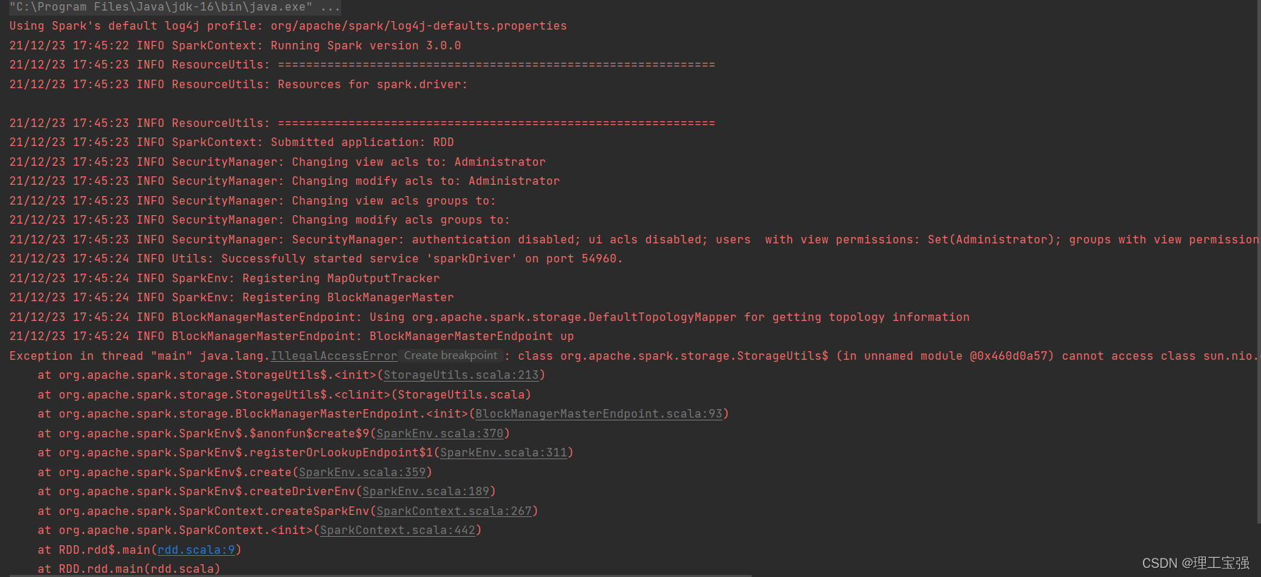 学习spark遇到的问题_class org.apache.spark.storage.storageutils-CSDN博客