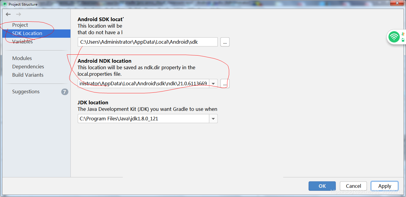 No version of NDK matched the requested version 20.0.5594570. Versions available locally: 22.1. ...