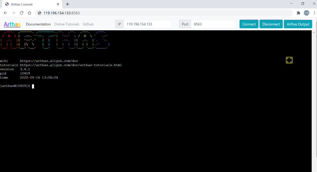arthas的webconsole操作详细搭建步骤说明_arthas web界面-CSDN博客