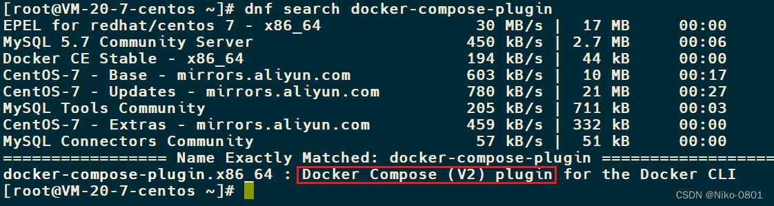 centos 7.9 yum 安装最新版docker与dnf安装docker compose v2_centos使用dnf下载docker-CSDN博客