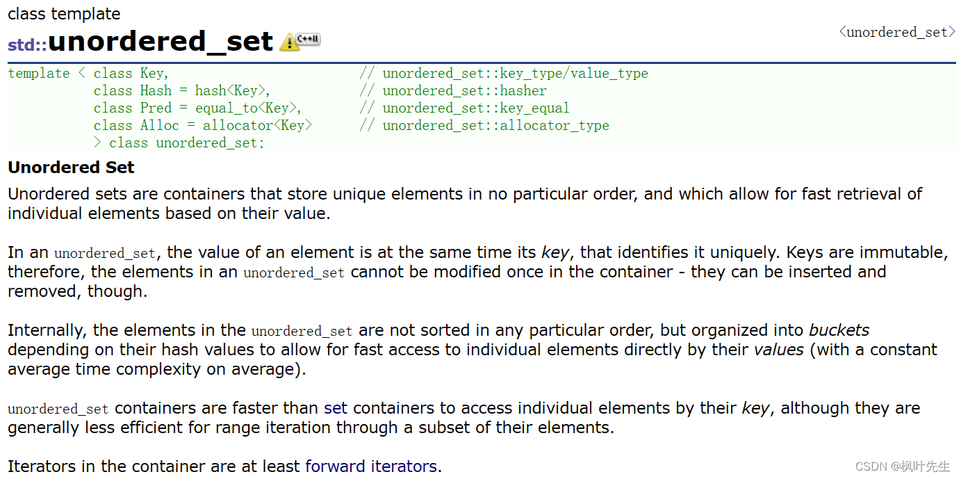 【C++进阶】八、STL---unordered_set & unordered_set的介绍及使用_unorderset-CSDN博客