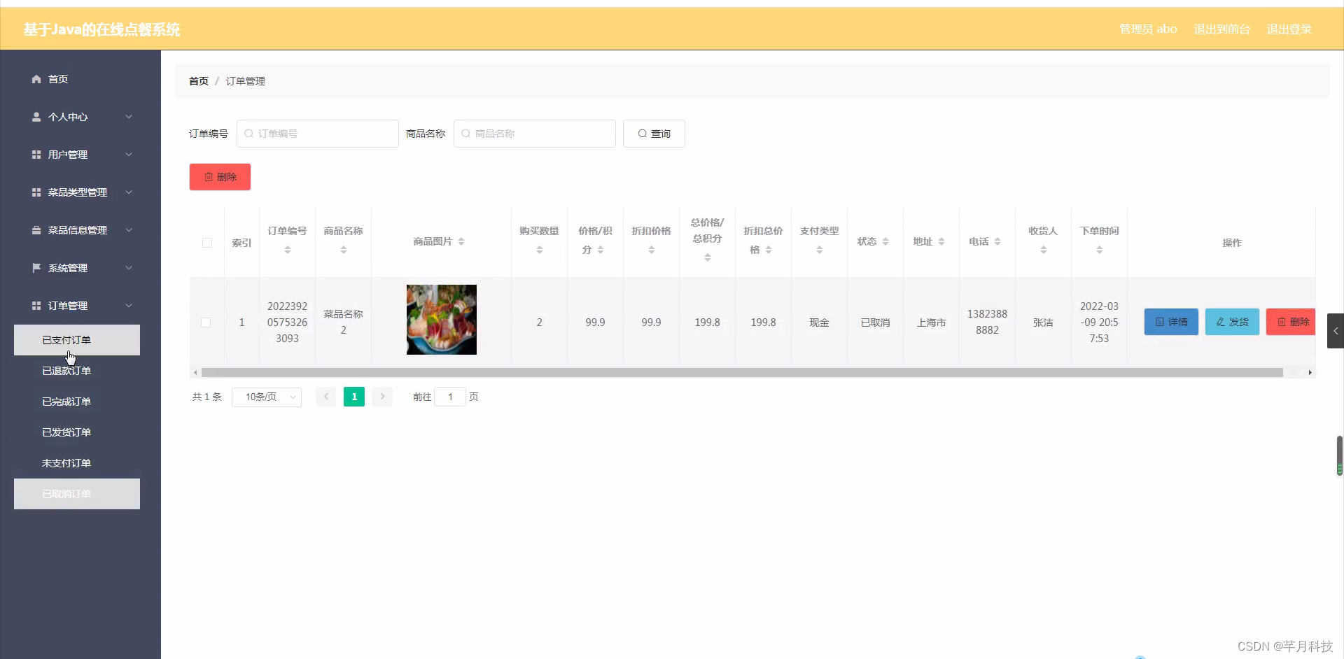 ssm毕设项目基于Java的在线点餐系统8wv3v（java+VUE+Mybatis+Maven+Mysql+sprnig）_java面试ssm点餐项目-CSDN博客