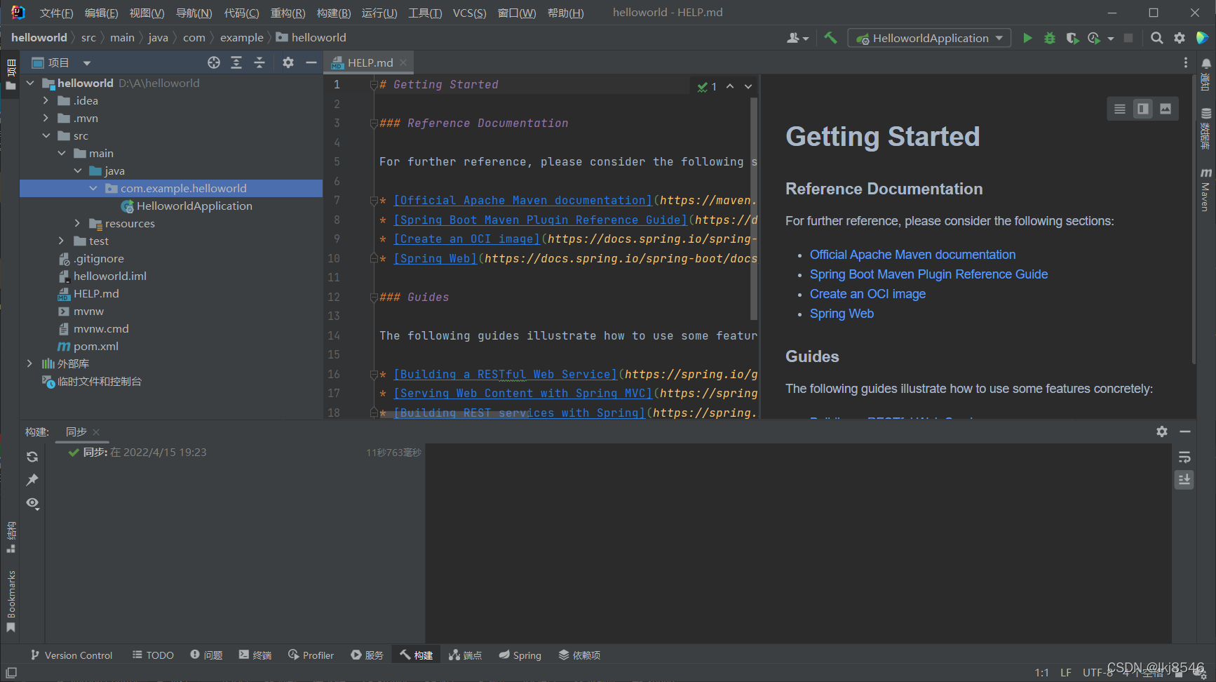 IDEA 使用Spring Boot框架实现hello world_idea springboot helloworld-CSDN博客
