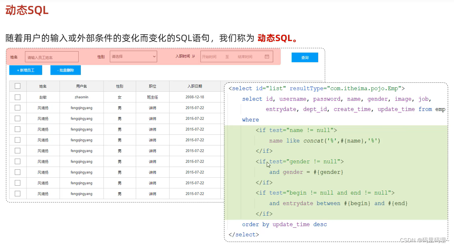 Day09-JavaWeb开发-Mybatis-基础操作(增删查改)&XML映射&动态SQL(if/if案例/foreach)_java update foreach、if数据库注解 样例 ...