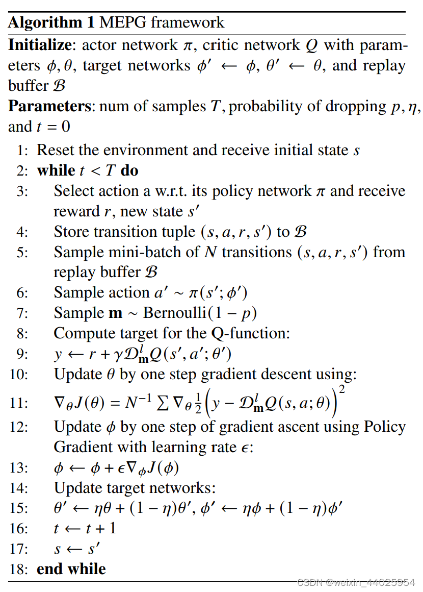 MEPG论文阅读_mepg: a minimalist ensemble policy gradient framew-CSDN博客