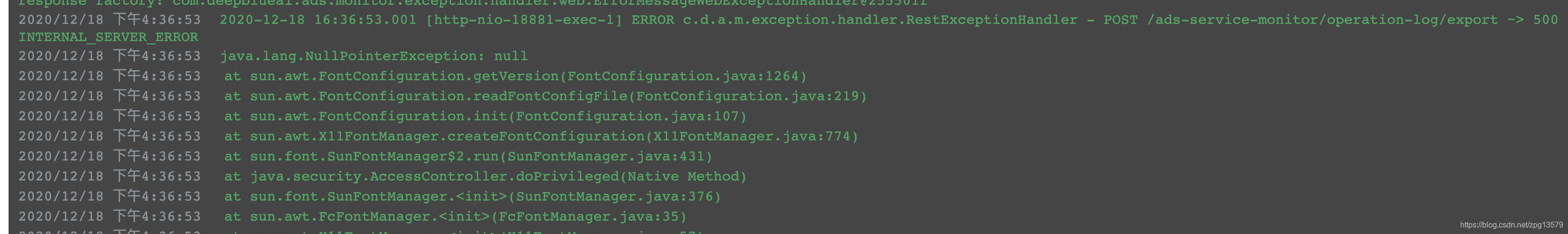 Easyexcel Mac或者windows下导出excel正常，linux服务器下nullpointerexception解决办法easyexcel Linux导出报错 Csdn博客