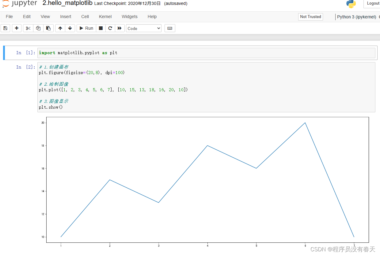 Jupyter Notebook ———Matplotlib画图_jupyter notebook 画图-CSDN博客