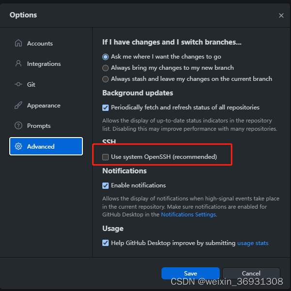 GitHub Desktop连接失败fatal: Could not read from remote repository._authentication failed. some ...