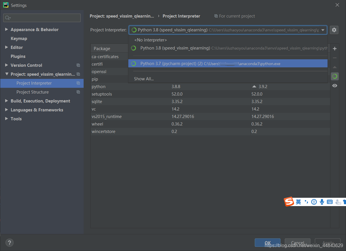 解决pycharm安装conda解释器报错Invalid Python interpreter name ‘conda.exe‘_an invalid python interpreter ...