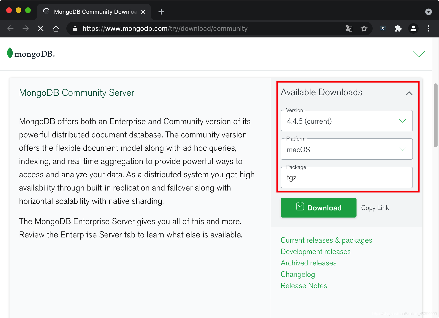 MongoDB 4.4.6 安装与配置-CSDN博客