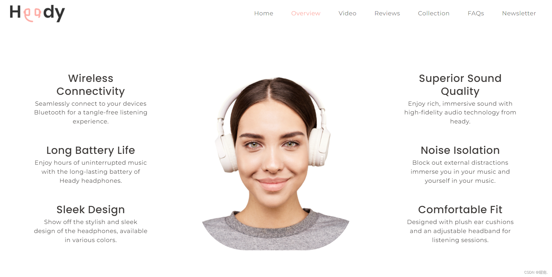 Htmlcssjs 网页设计实例 静态响应式前端网页模板一键复制②前端网站模板 Csdn博客