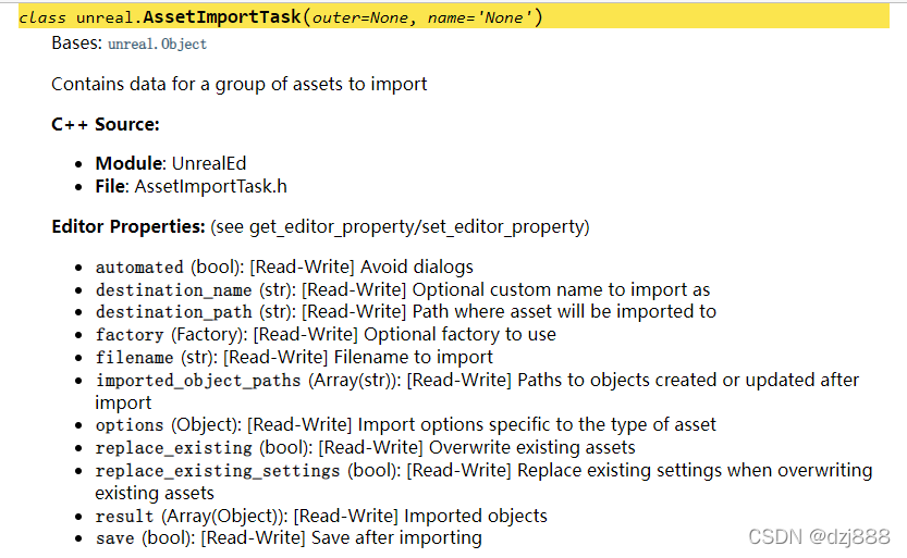 UE4 python scrpit——导入资产_importassets ue4-CSDN博客