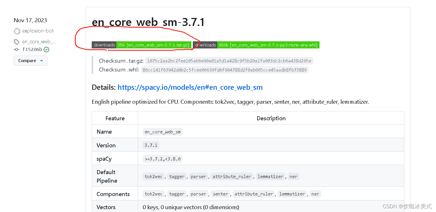 加载spacy中文语言模型 zh_core_web_sm错误解决办法_spacy 加载中文模型-CSDN博客