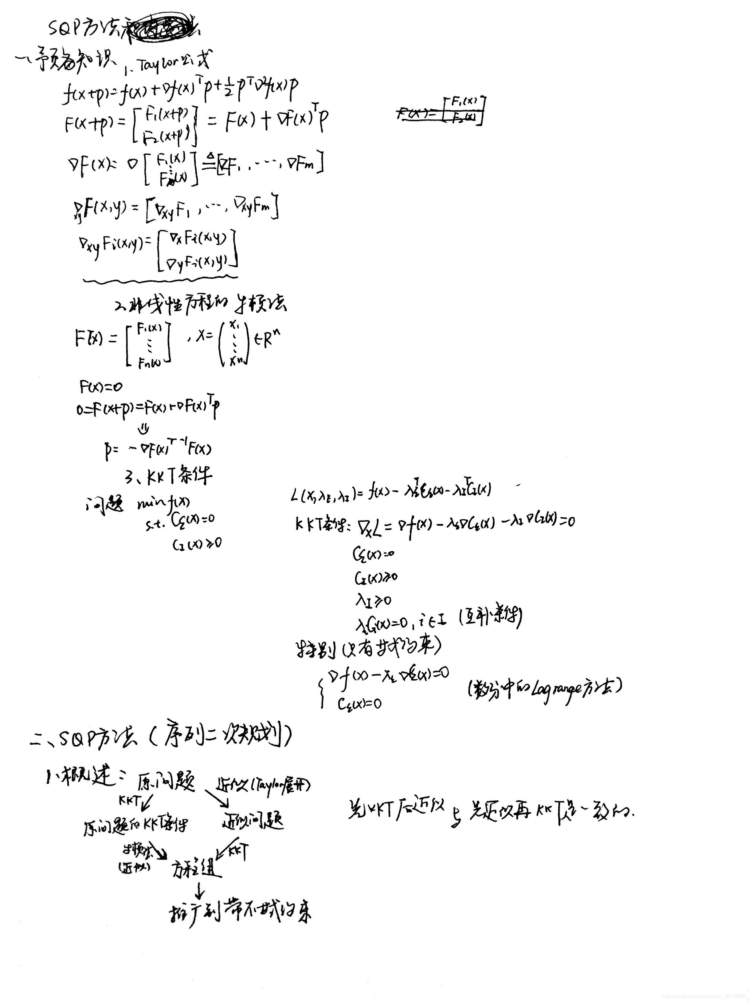 【Numerical Optimization】18 Sequential Quadratic Programming-CSDN博客