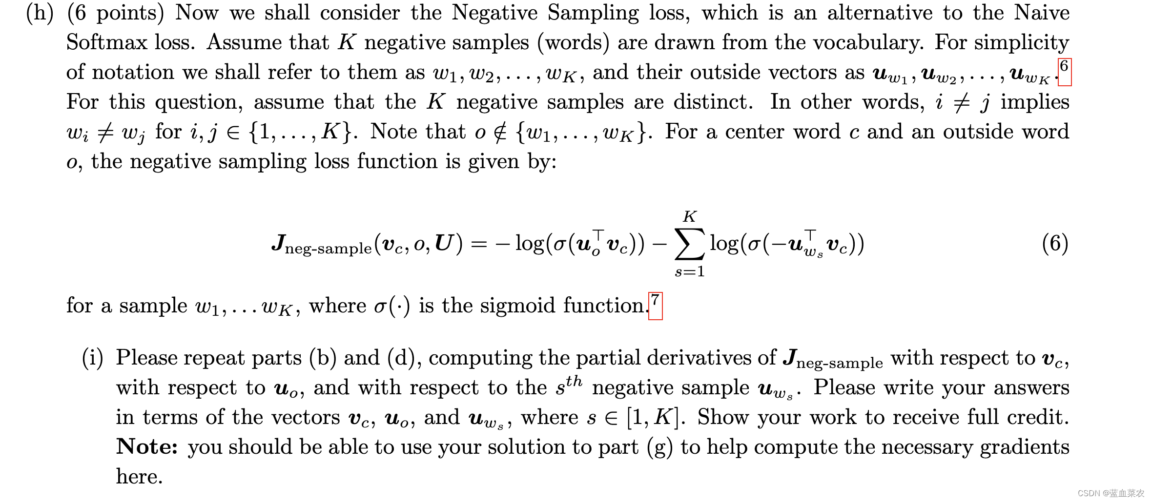 cs224n 2024春 a2（handout部分）-CSDN博客