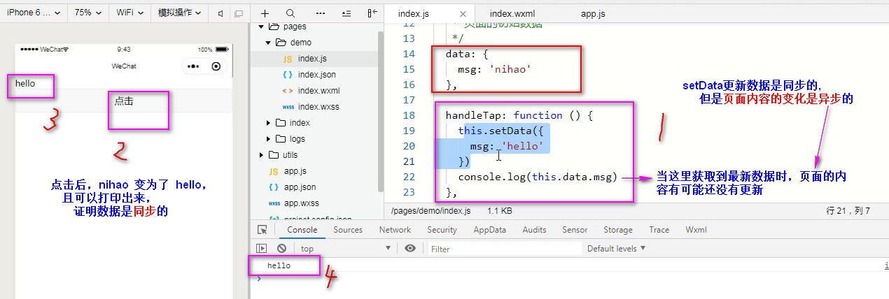JS交互逻辑详解——data数据变更时同步（setData 函数） & 视图层更新是异步_js setdata-CSDN博客