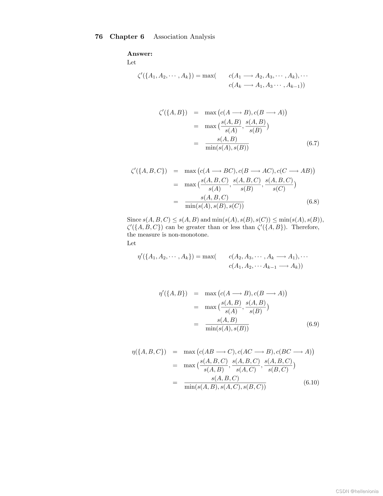 【数据挖掘导论课后习题答案】第6章 Association Analysis: Basic Concepts and Algorithms（含英文原版）_数据挖掘导论课后题答案-CSDN博客