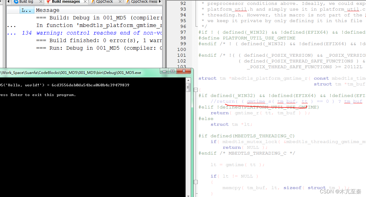 mbedtls 入门第六课--移植mbedtls到Windows和ESP8266--CodeBlock+GCC MD5移植_windows下移植mbedtls sha56-CSDN博客