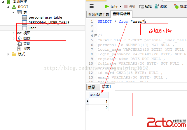 关于oracle Sql语句查询时表名和字段名要加双引号的问题详解 Csdn博客 