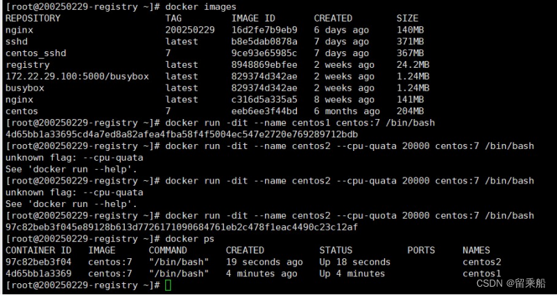 Docker资源控制相关知识学习_利用busybox镜像生成容器,设置容器调度的周期为50000,将容器在每个周期内的cpu配-CSDN博客