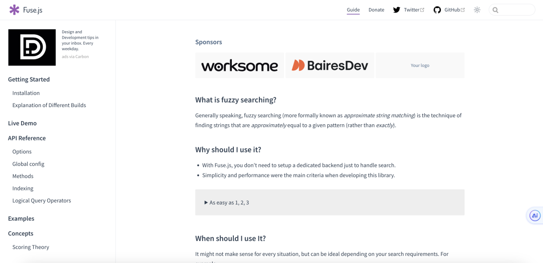 Fuse.js 强大的，轻量级的模糊搜索库-CSDN博客