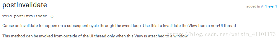 刷新View视图的两种方法—invalidate()和postInvalidate()的区别和使用详解_view invalidate-CSDN博客