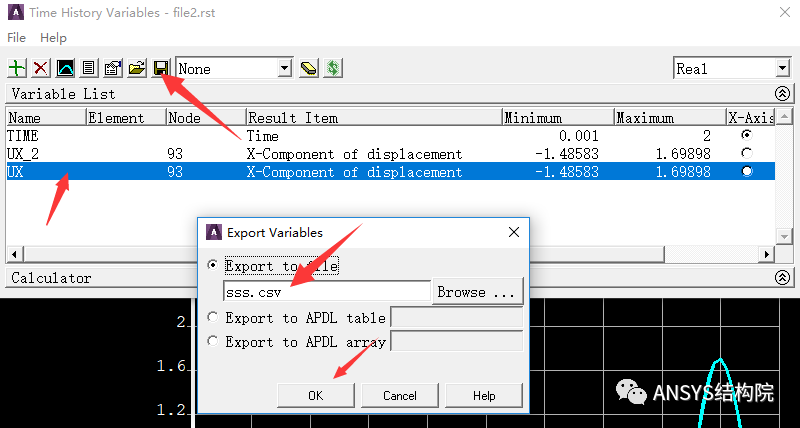 APDL后处理如何将时间历程变量导出为Excel文件_ansys导出数据到excel-CSDN博客