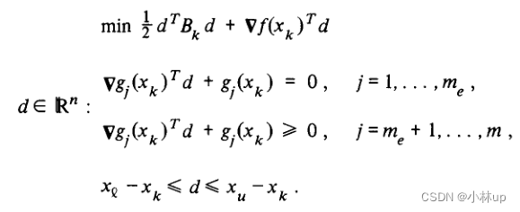 Sqp算法论文阅读1:nlpql A Fortran Subroutine Solving Constrained Nonlinear Programming Problems Csdn博客