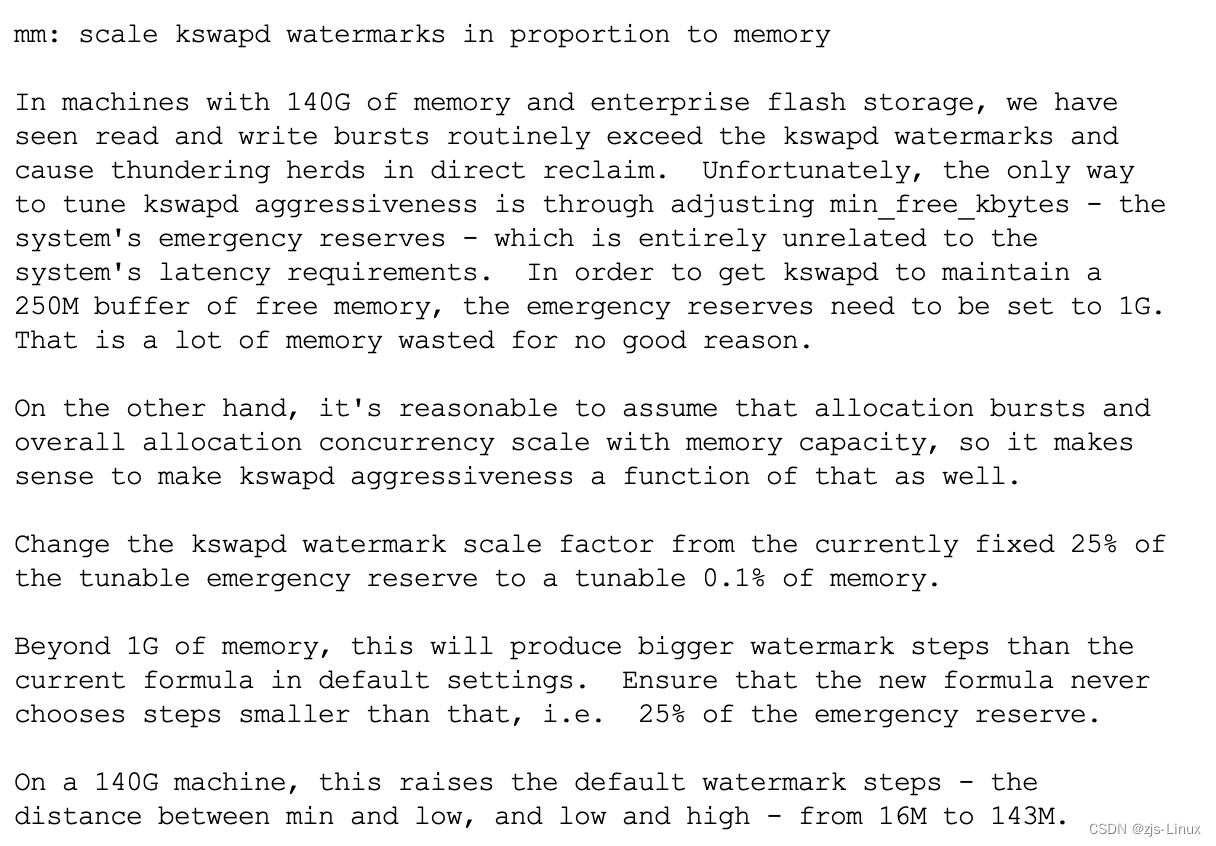 Linux memory watermark 内存水位_linux 内存水位-CSDN博客