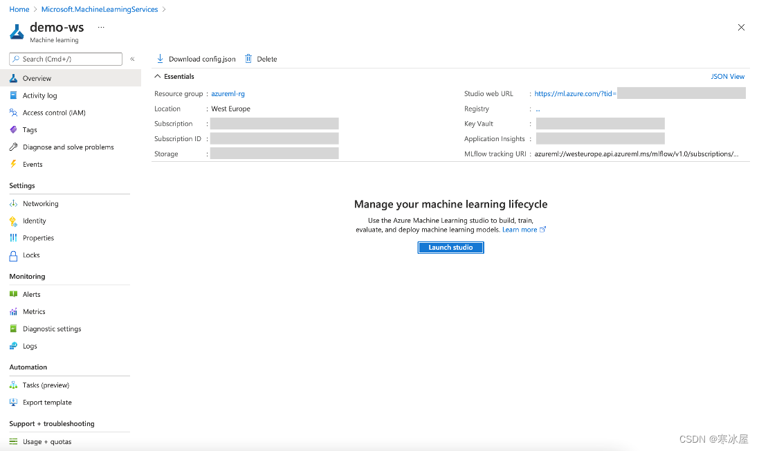 Azure上的Python机器学习第3部分：使用Python 和Azure ML Studio创建TensorFlow模型_azure machine learning可以画图吗-CSDN博客