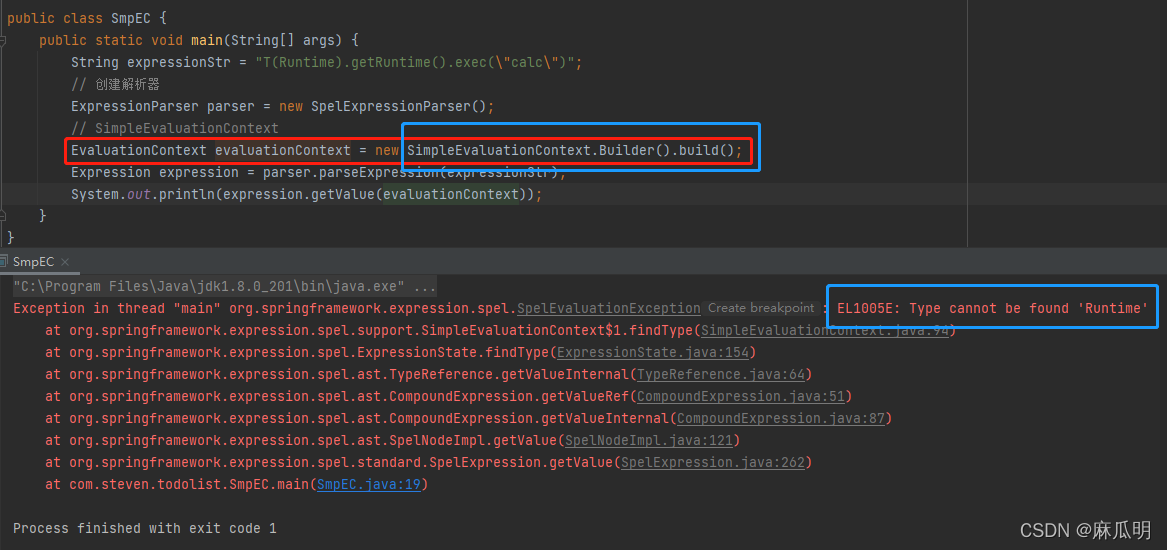 Java-Sec-Code SpEL 代码审计_simpleevaluationcontext-CSDN博客
