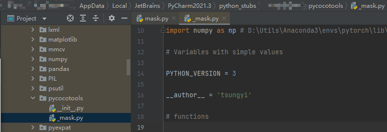 ModuleNotFoundError: No module named ‘pycocotools._mask‘问题解决方案_modulenotfounderror: no module ...