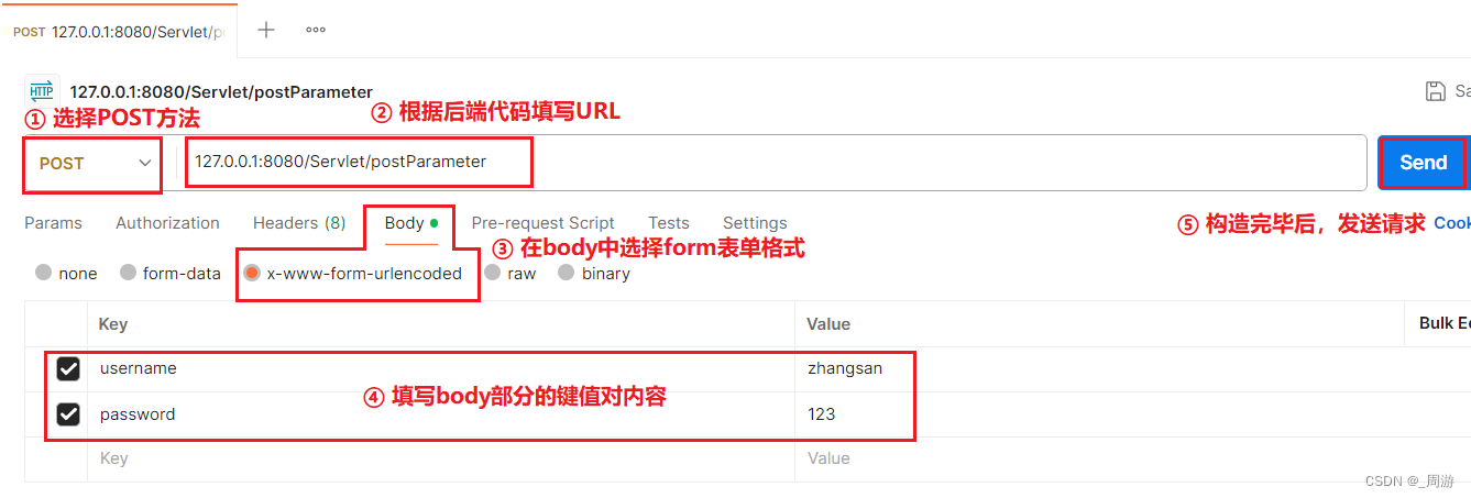 【JavaEE】_前端POST请求借助form表单向后端传参_post form传参-CSDN博客