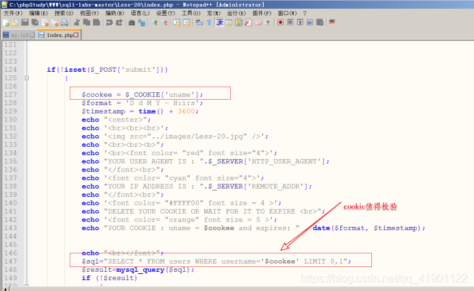 SQLlib-第20关之cookie注入_sqllib20-CSDN博客