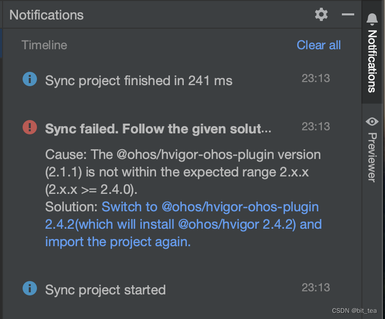 鸿蒙预览报错 Only files in a module can be previewed_only files in a module ...
