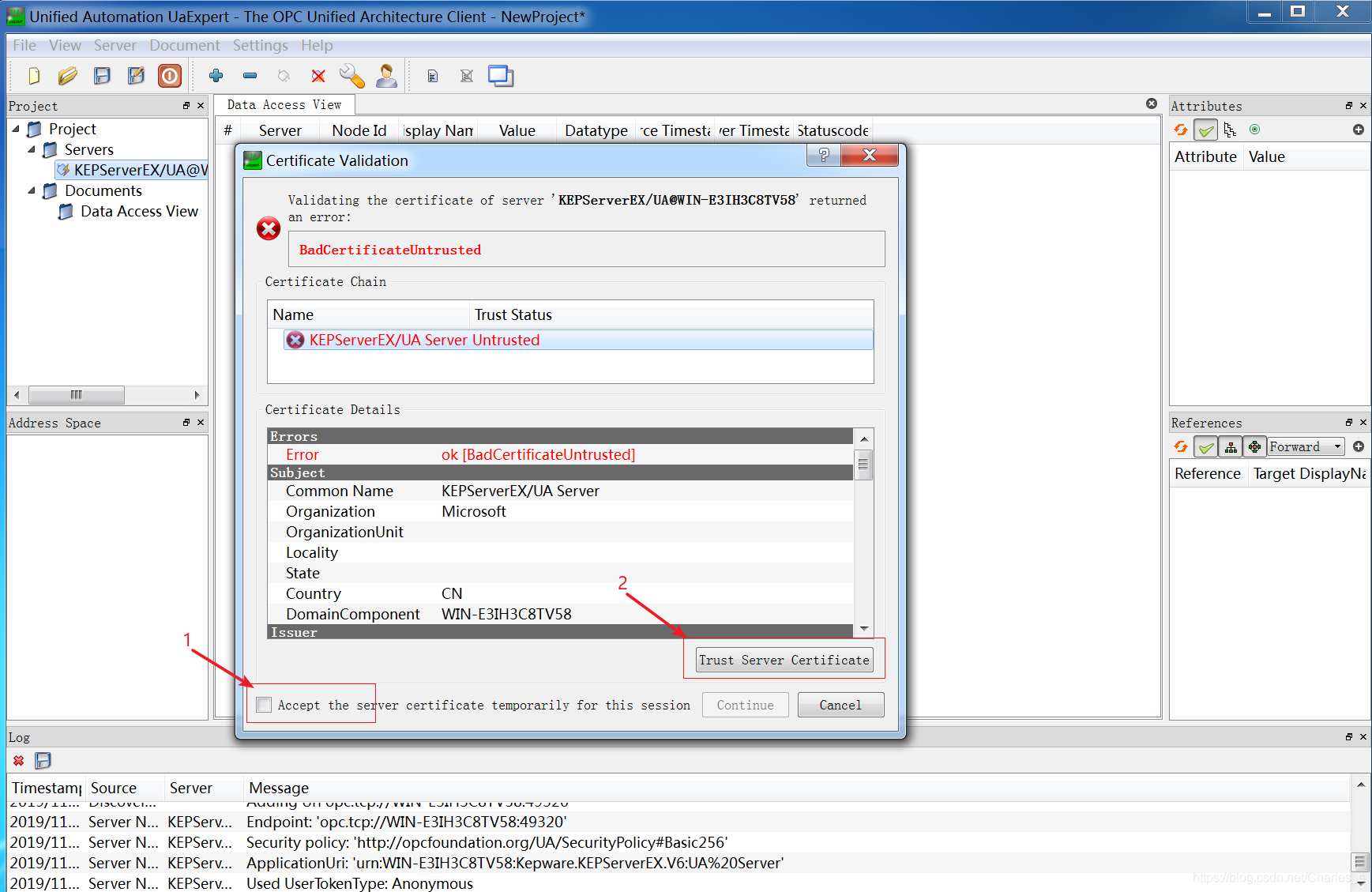 UaExpert：OPCUA服务器配置与连接教程-CSDN博客