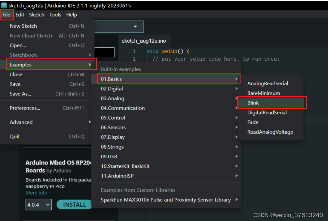 树莓派RP2040 用Arduino IDE安装和编译_rp2040 arduino-CSDN博客