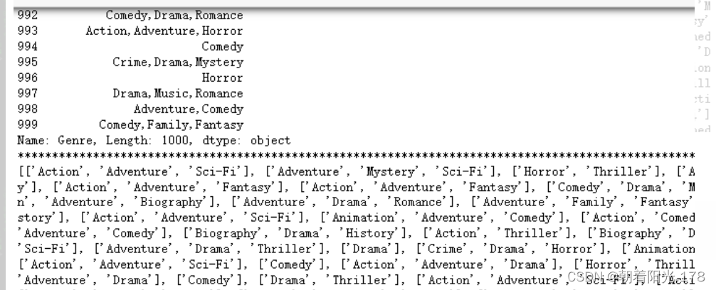 Python数据分析与pandas：电影分类统计及数据合并 Csdn博客