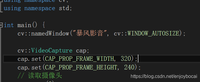 opencv学习第一天(错误：未定义标识符 "CV_CAP_PROP_FRAME_WIDTH"）_“prop.hamburgerwidth”可能为“未定义”。-CSDN博客