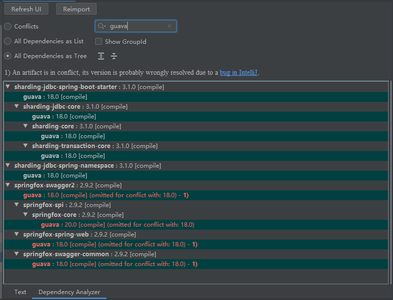 Maven Helper插件——实现一键Maven依赖冲突问题_springfox.documentation.schema.defaultmodeldepende-CSDN博客