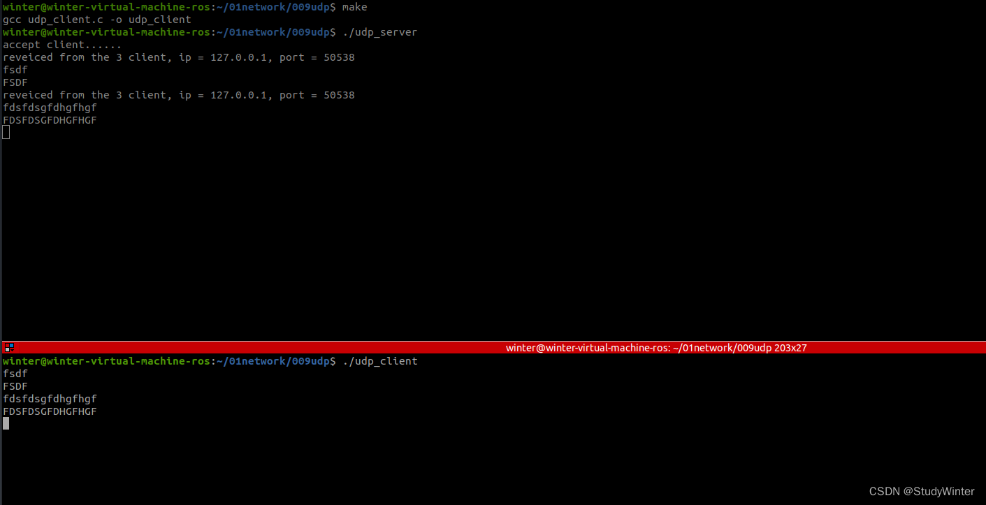 【linux网络编程】基于UDP的server-client简单实现_udp server client-CSDN博客