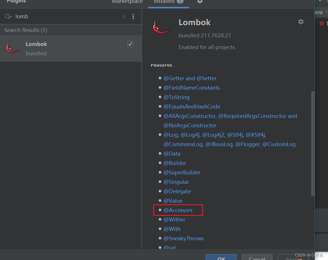 关于注解@Accessors的那些事_accessor 注解使用 坑-CSDN博客