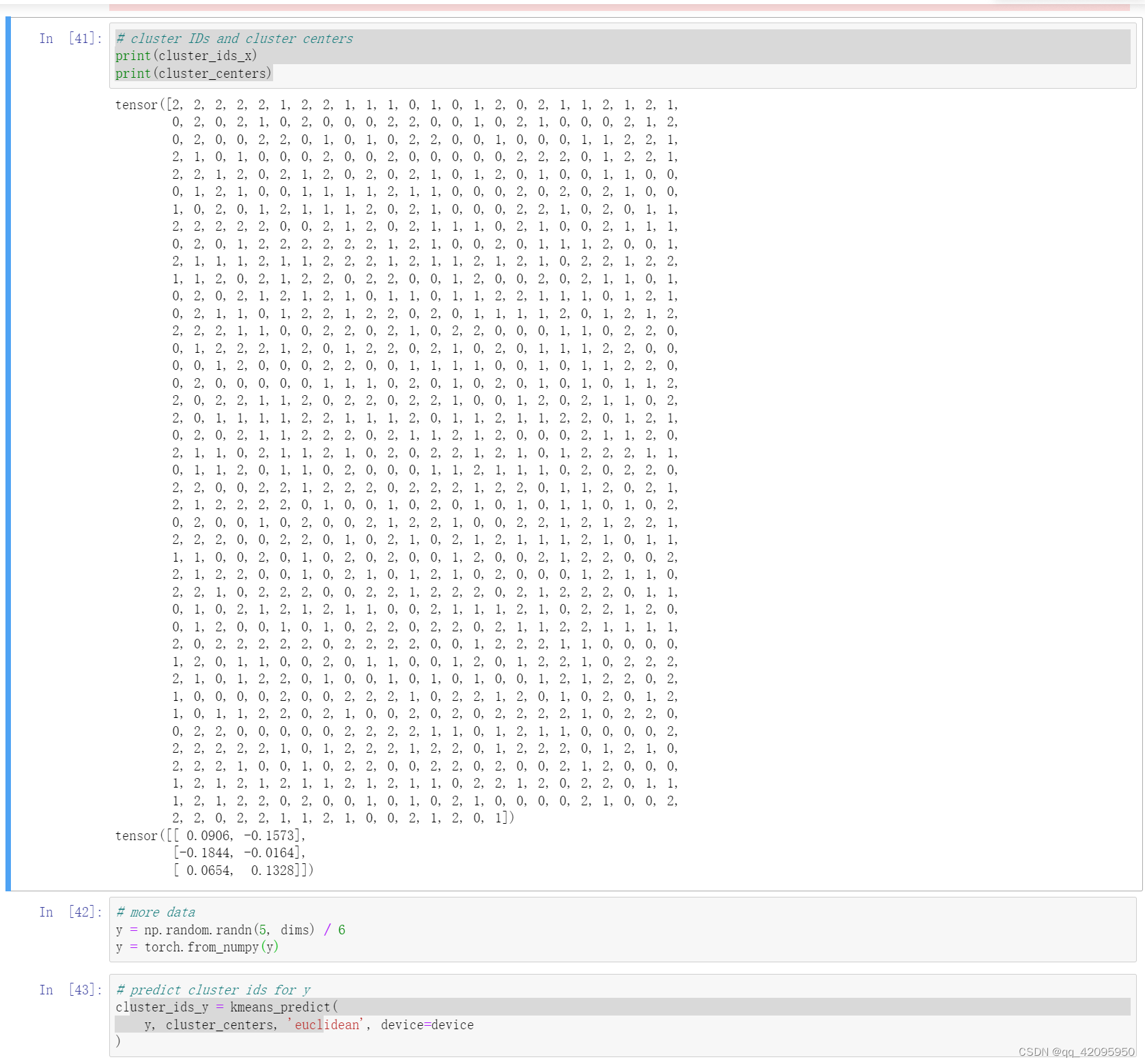 聚类k-means代码实现_kmeans-pytorch-CSDN博客