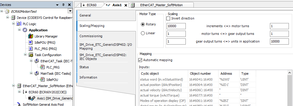 Raspberry PI + Codesys + EtherCAT步进驱动ECR60 Motion功能测试_树莓派 ethercat-CSDN博客