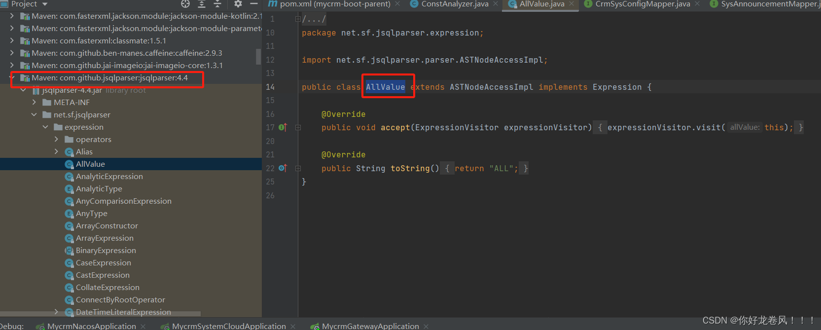 解决：net.sf.jsqlparser.parser.ParseException: Encountered unexpected token: “xx“ “xx“_caused by ...