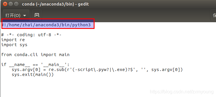 问题：bash: /home/zhai/anaconda3/bin/conda: /home/zhai/anaconda3/bin/python: 解释器错误: 没有那个文件或目录_在 ...
