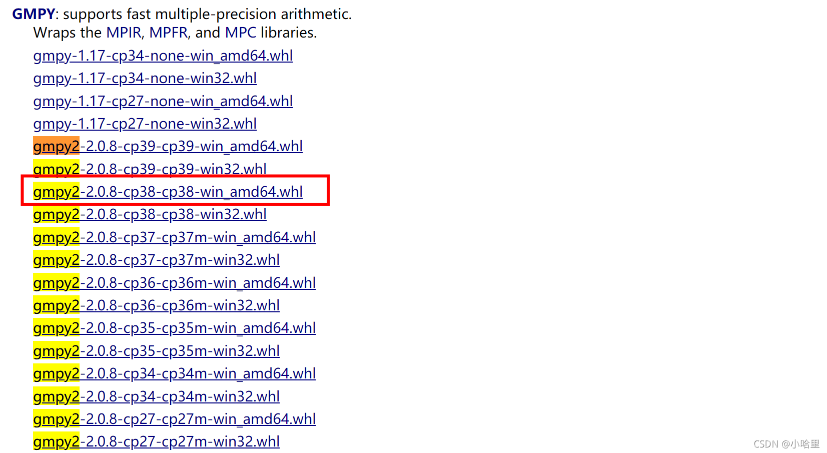 Python3.8 安装gmpy2 教程， 无法安装gmpy2解决方案_python模块gmpy2属于哪个模块-CSDN博客