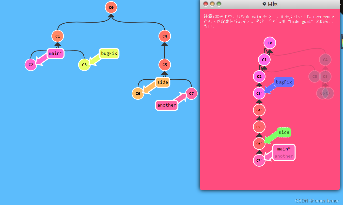 learn git branching练习rebase branch_gitlearningbranch 多分枝rebase-CSDN博客